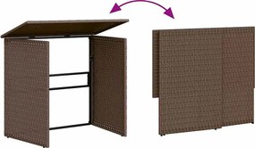vidaXL Zahradní pohovka ve tvaru L stolek a podušky polyratan [362346] Barva: Šedá