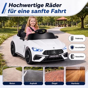 Costway Dětské elektrické autíčko 12 V Mercedes-AMG dětské auto s LED světly