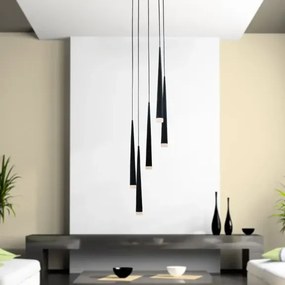 Minimalistické svítidlo Stylo 5 černé