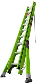 Little Giant SumoStance – výsuvný sklolaminátový žebřík 2×8 až 2×14, EN 131 Délka: 610 cm, Model: 20