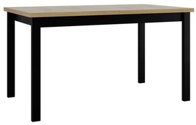 Rozkládací stůl Diesel 80 x 140/180 II, Barva dřeva: sonoma-L, Barvy nožiček: černá