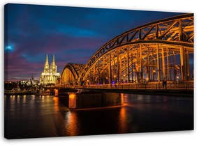 Gario Obraz na plátně Most a katedrála v Kolíně nad Rýnem Rozměry: 60 x 40 cm
