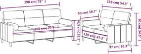 vidaXL 2dílná sedací souprava s polštáři textil [3201618] Barva: Tmavě šedá