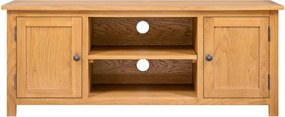 TV stolek 110 x 35 x 44 cm masivní dubové dřevo 327434