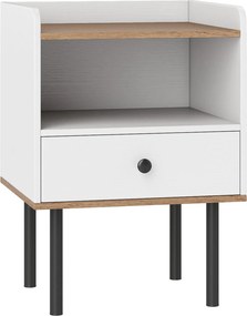 Costway Noční stolek se zásuvkou a otevřeným úložným prostorem moderní