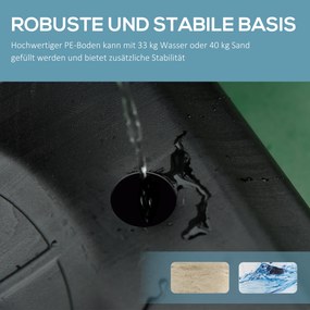 HOMCOM Basketbalový stojan venkovní s kolečky, výškově nastavitelný basketbalový koš 160-210 cm se stojanem, zadní stěna 83x59 cm, pro teenagery na d…