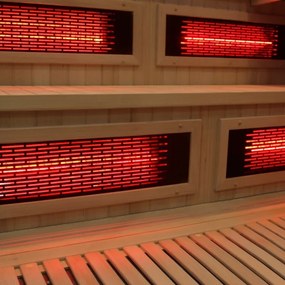 BPS-koupelny Kombinovaná sauna 2v1  - Infrasauna + finská sauna 200x200, 5-6 osob