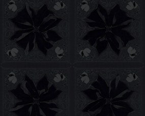 Vliesová tapeta grafická, čtverce, kravatový vzor, černá 378453 / Tapety na zeď 37845-3 Karl Lagerfeld (0,53 x 10,05 m) A.S.Création