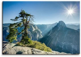 Malvis ® Obraz panorama slunečních Alp Velikost: 150x100 cm
