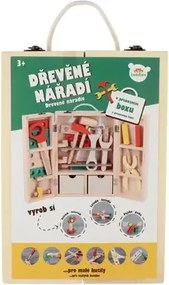 TEDDIES Nářadí v dřevěném kufříku / Dětské nářadí / dřevo / od 3 let