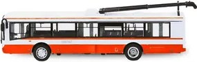 RAPPA Kovový trolejbus červený 16 cm / měřítko 1:35 / od 3 let