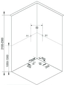 NIKIDO Sprchový box TWIST 1  80x80x210 (CL05)