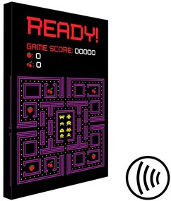 Obraz Pacman (1-dílný) - herní motiv s nápisy pro mládež