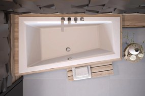Besco Intima Slim asymetrická vana 150 x 85 cm levá akrylát bílá VANINTI15SLIML