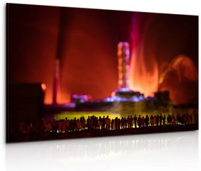 Malvis ® Obraz Požár při Černobylské katastrofě Velikost: 90x60 cm