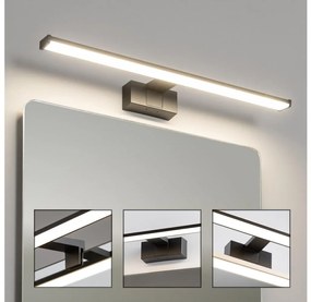 Brilagi - LED Koupelnové osvětlení zrcadla VESTRA LED/12W/230V 60 cm IP44 černá FG-M1-C02-600-BLK