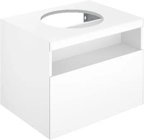 Keuco Stageline - Umyvadlová skříňka, 650x550x490 mm, s výřezem pro umyvadlo, bílá 32853300000