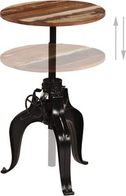 Barový stůl masivní recyklované dřevo 60 x (76–110) cm 245267
