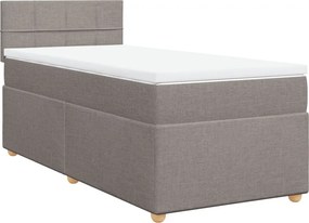 Box spring postel s matrací taupe 90x200 cm textil 3288867