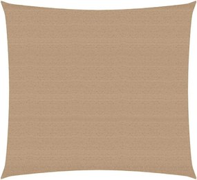 Stínící plachta 160 g/m² taupe 4 x 4 m HDPE 311386