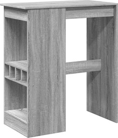 vidaXL Barový stůl s regály 90 x 47,5 x 103,5 cm kompozit [854337] Barva: kouřový dub