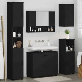 Sada koupelnového nábytku 5 ks Černá 35 x 30 x 192 cm 3393064