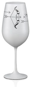 Crystalex Sklenice na bílé i červené víno Viola 550 ml bílá, znamení STŘELEC_1 ks