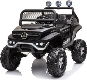 LEAN CARS Vozidlo na akumulátor Mercedes Unimog S, černé