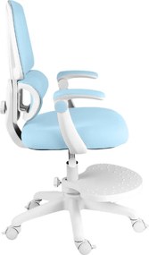 Dětská otočná židle Neoseat JUNI 023 — látka, pratelný potah, modrá