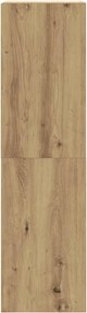 Sada 8 kusů nástěnné TV skříňka dub artisan kompozitní dřevo 3329012
