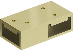 Mexen T spoj pro Kioto WALK-IN sprchové stěny 8mm, zlatá matná, 800-09-55