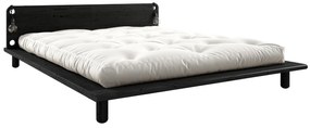 Černá dřevěná dvoulůžková postel Karup Design Peek 180 x 200 cm