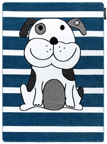 Dywany Łuszczów, Dětský kusový koberec Petit Puppy blue, 160x220, modrá, dětský pokoj