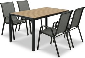 Vikio Venkovní zahradní set 150x90 pro 4 osoby DK302-P přírodní