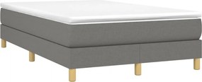 Box spring postel s matrací tmavě šedá 120x200 cm textil 3144160