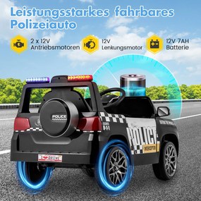 Costway Dětské policejní auto 12 Policejní auto napájené V s dálkovým ovládáním