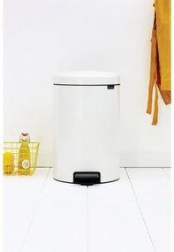 Brabantia NEWICON Pedálový odpadkový koš 20 l - bílá