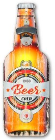 Nástěnný otvírák ve tvaru láhve- Beer, 40 cm 