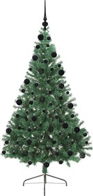 Umělý osvětlený vánoční stromeček Zelená 210 cm PVC 3397025