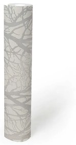 A.S. Création | Vliesová tapeta na zeď Life 30094-1 | 0,53 x 10,05 m | bílá, metalická