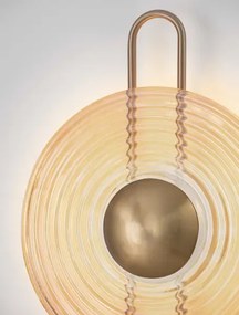 LED zlato-amber nástěnné svítidlo Nous 9W