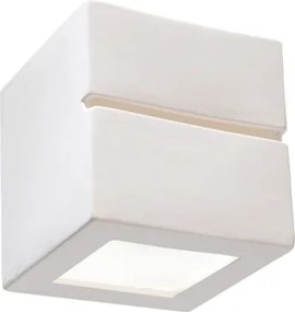 Nástěnné keramické svítidlo SOLLUX Leo line E27 1x60W bez zdroje SL.0230 bílá