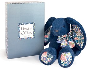 Doudou Histoire d´Ours Plyšový kamarád modrý králíček 25 cm
