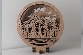 Li-Go "Hory les" lampa 20x22cm provedení povrchu: dub světlý