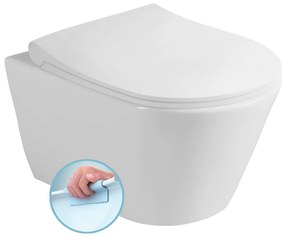 Sapho AVVA závěsná WC mísa, Rimless, 35,5x53cm, bílá - 100314