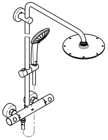 GROHE 27964000 - Sprchový systém EUPHORIA 210 mm lesklý chrom