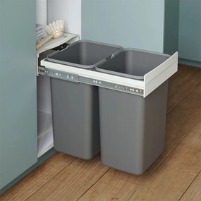 Sada odpadkových košů 2x20L | výsuvné