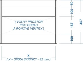 Comodo Koupelnová skříňka s keramickým umyvadlem Sorno OW 60
