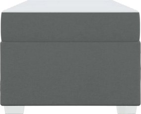 Rám postele s matrací Tmavě šedá 90 x 200 cm textil 3399160