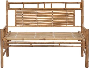 Zahradní lavice s poduškou 120 cm bambus 3063899